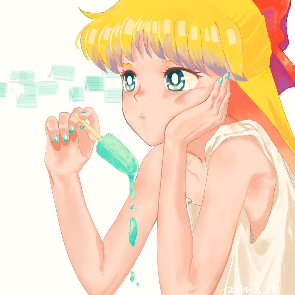 Safebooru - 1girl 2014 aino minako aqua eyes bangs bare shoulders bishoujo senshi sailor moon ...