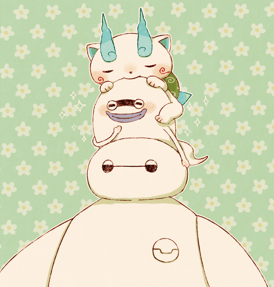 Safebooru - baymax big hero 6 blush bust closed eyes crossover eating ...