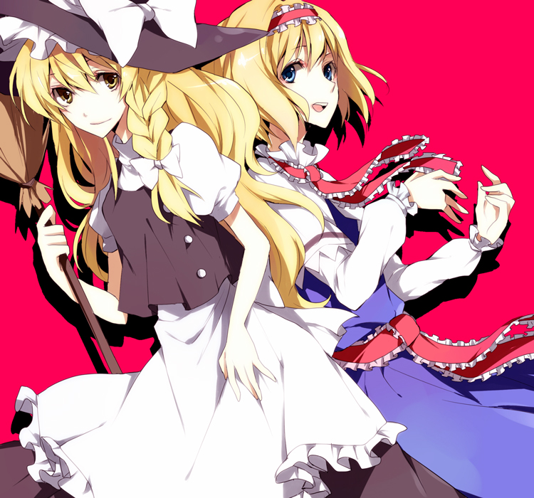 Safebooru - alice margatroid bad id blonde hair blue eyes braid broom hairband hat kirisame ...