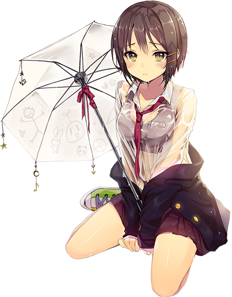 Safebooru - 1girl artist request black bra blazer blush bra brown hair full body hair ornament ...