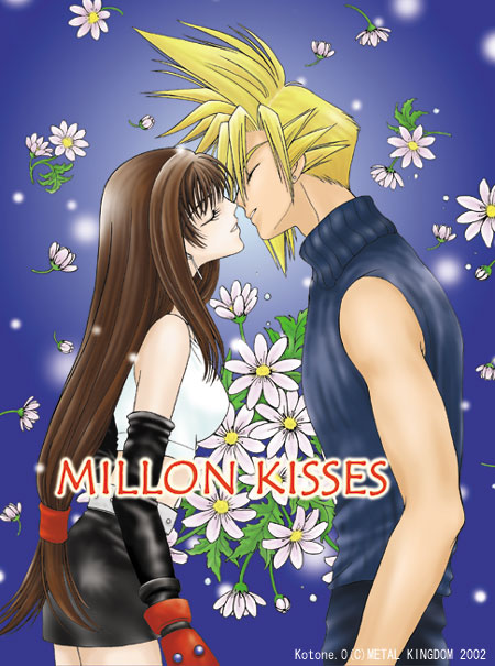 Safebooru 1boy 1girl Blonde Hair Brown Hair Closed Eyes Cloud Strife 6292