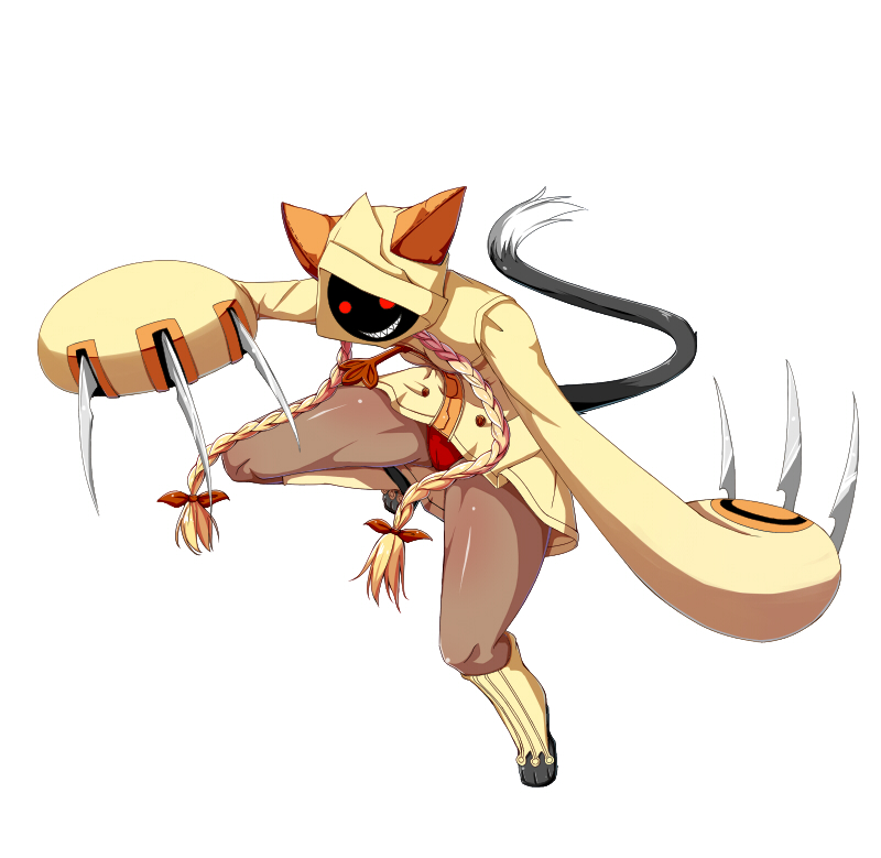 Safebooru - 1girl animal ears blazblue braid cat ears cat tail claws ...