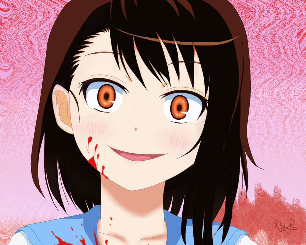 Safebooru - 1girl blood blood on face blood splatter blush brown eyes ...