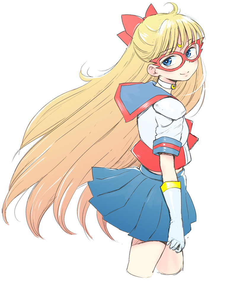 Safebooru - 1girl aino minako bishoujo senshi sailor moon blonde hair blue eyes blue skirt bow ...