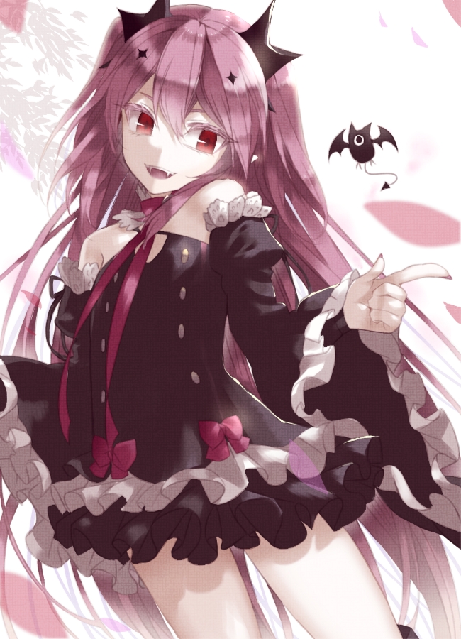 Safebooru 1girl Artist Request Bare Shoulders Bat Blonde Hair Dress 4245