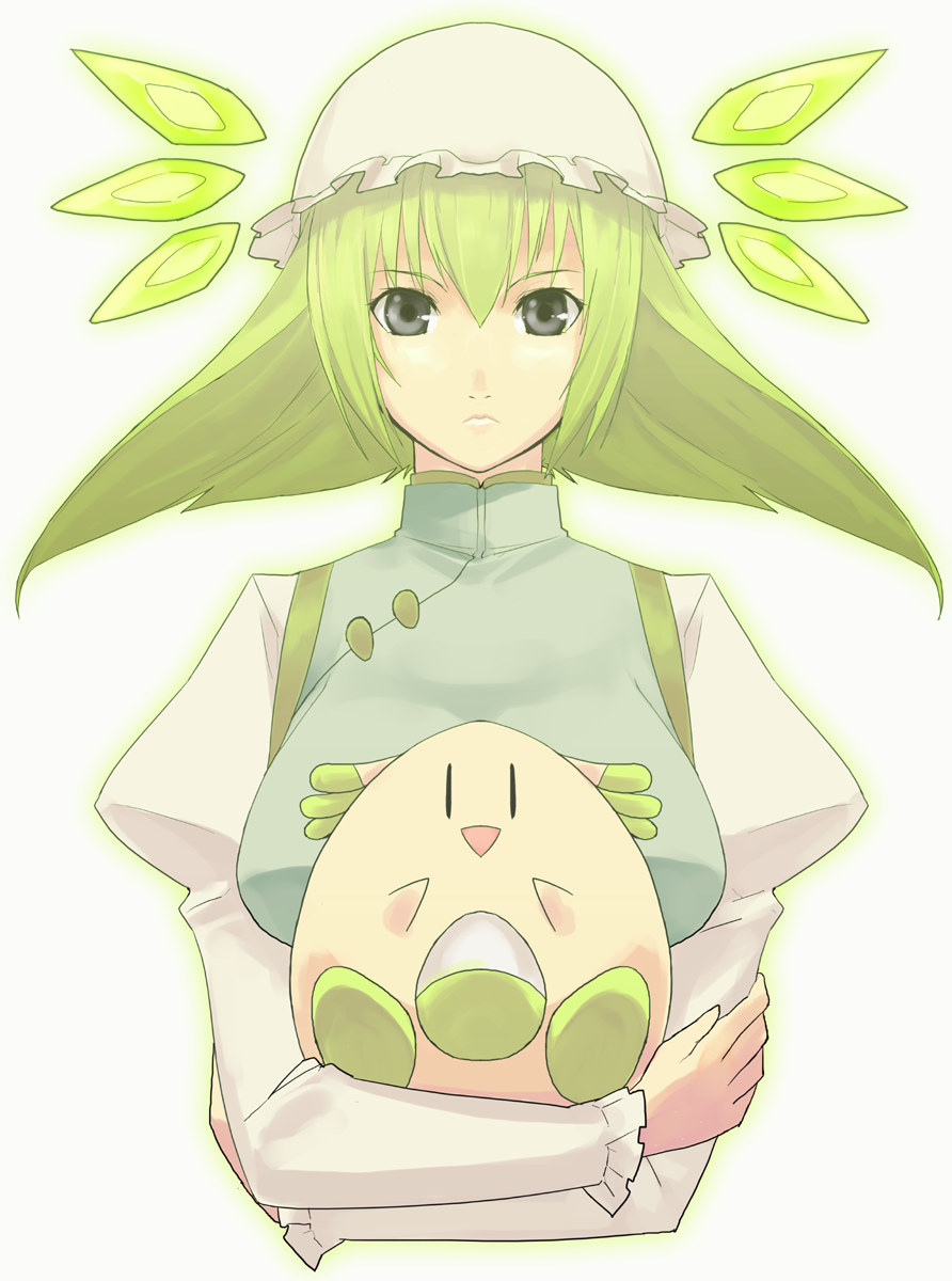Safebooru - chansey green hair grey eyes hat highres kusanagi kaoru ...