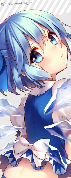 Safebooru - 1girl adapted costume alternate costume artist name back blue eyes blue hair blush ...