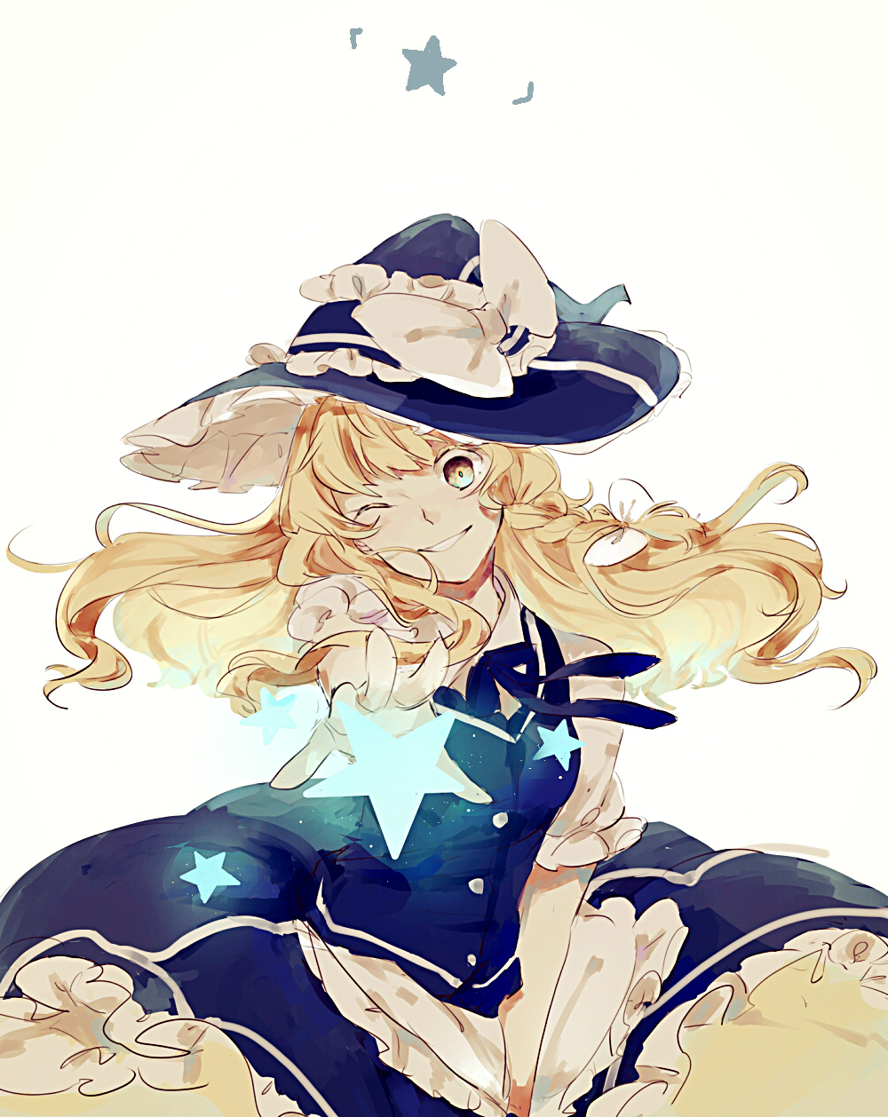 Safebooru - 1girl apron arin (fanfan013) blonde hair bow braid frills ...