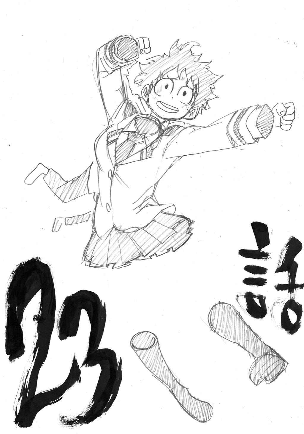 Safebooru - 1boy 1girl boku no hero academia freckles graphite (medium ...