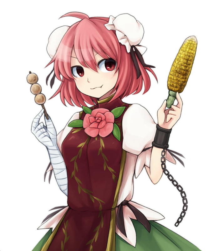 Safebooru - 1girl bandaged arm bandages corn cuffs dango double bun ...