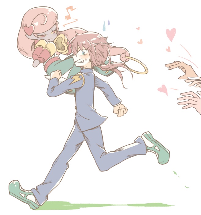 Safebooru - 2boys blue eyes blush clenched teeth crossover gakuran ...