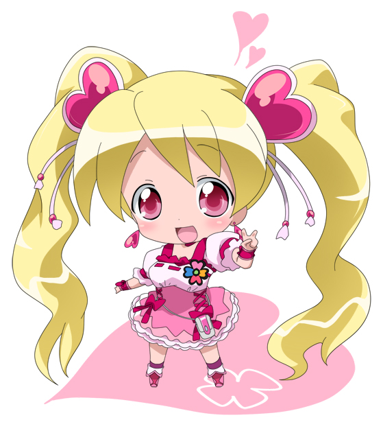 Safebooru - blonde hair chibi cure peach fresh precure! fresh pretty ...