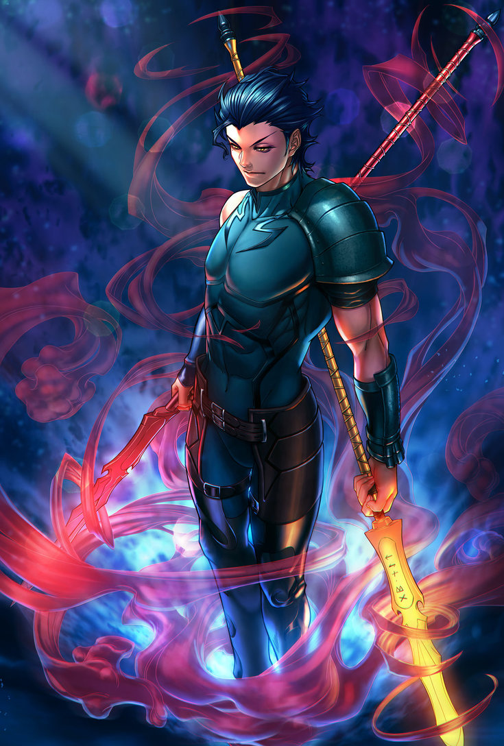 Safebooru - 1boy ahoge black hair dual wielding fate/zero fate (series ...