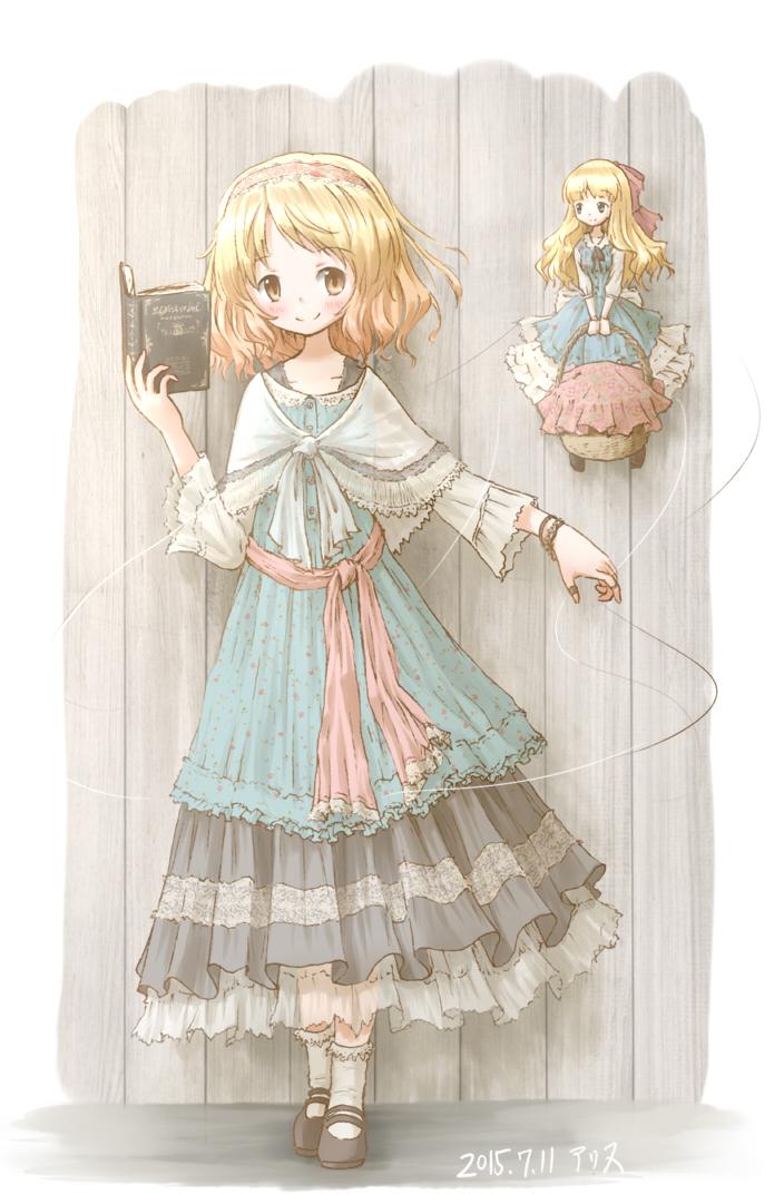 Safebooru - 1girl adapted costume alice margatroid alternate costume arinu basket blonde hair ...