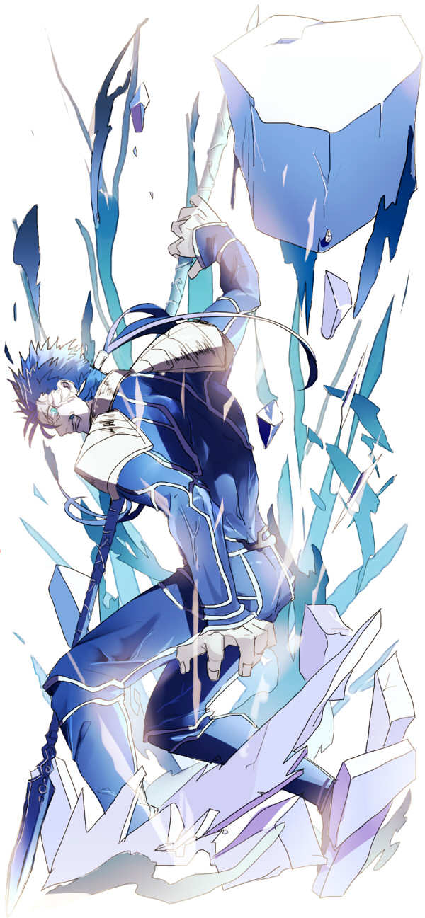 Safebooru - 1boy blue blue eyes blue hair fate/stay night fate (series ...