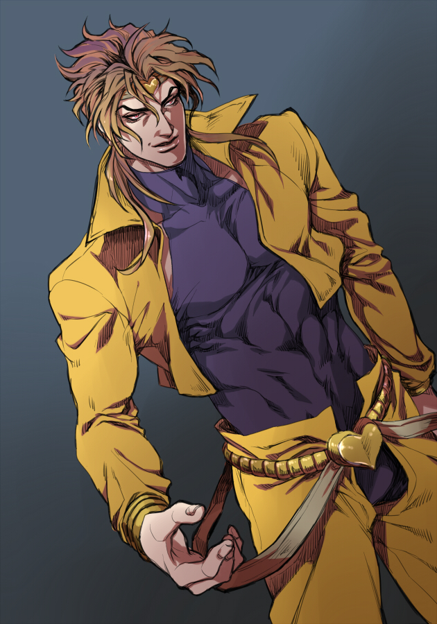 Safebooru - 1boy blonde hair dio brando dutch angle foreshortening ...