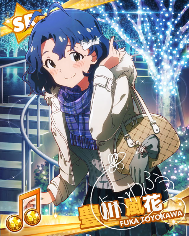 Safebooru - blue hair blush brown eyes character name idolmaster ...