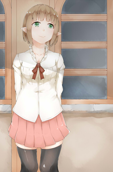 Safebooru - 1girl black legwear dungeon ni deai wo motomeru no wa ...