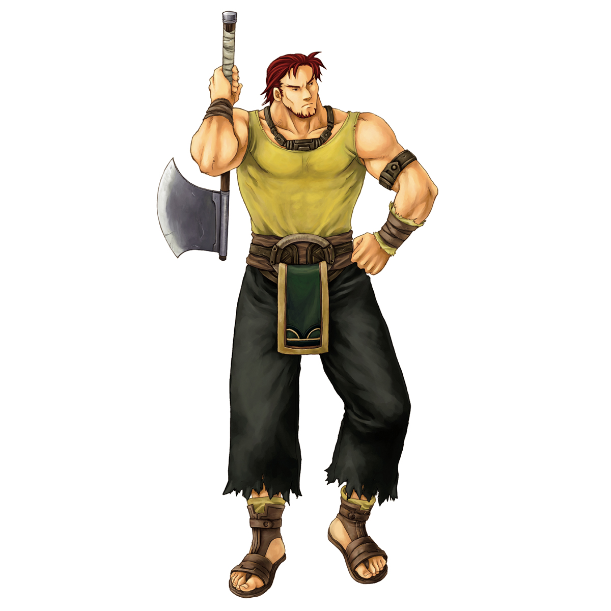 Safebooru - 1boy axe beard dorcas (fire emblem) facial hair fire emblem ...