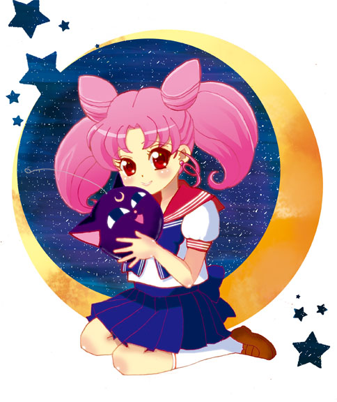 Safebooru - 1girl bishoujo senshi sailor moon chibi usa crescent double ...