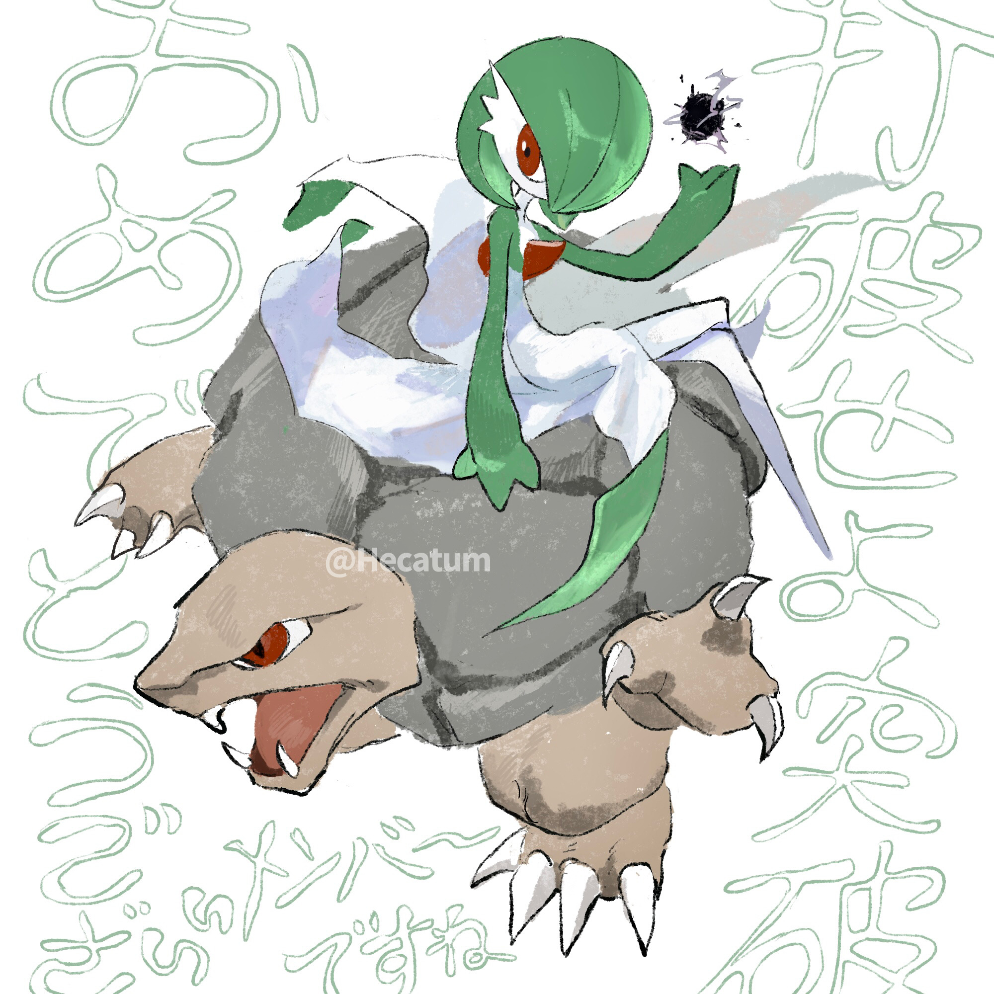 Safebooru - artist name bob cut claws colored skin dress fangs ...