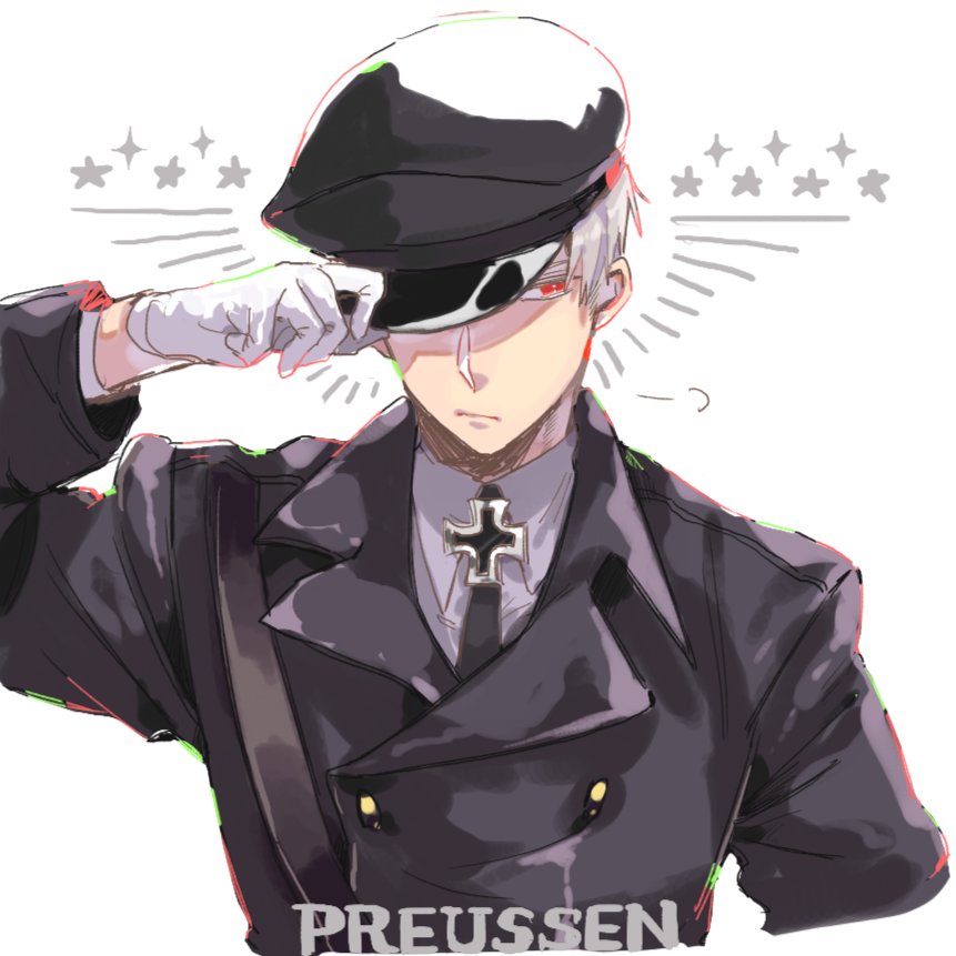 Safebooru - 1boy arm up axis powers hetalia belt black belt black hat black jacket black necktie ...