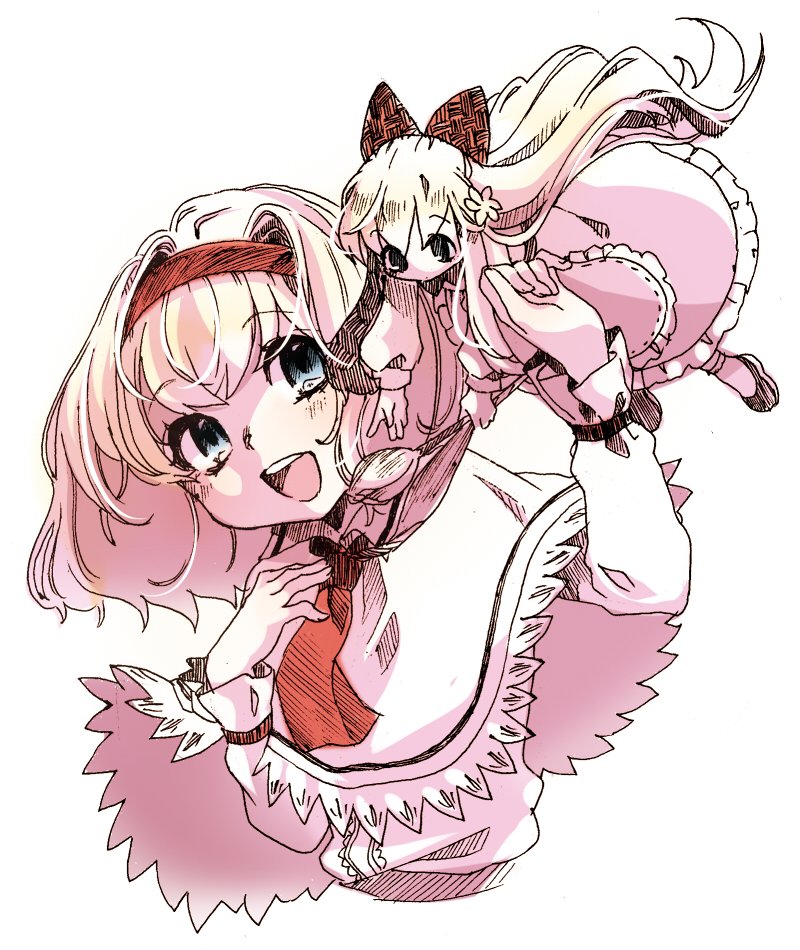 Safebooru - 1girl alice margatroid apron blonde hair blue eyes blush capelet doll flower ...