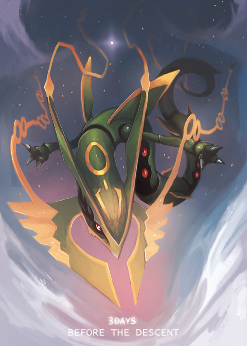 Safebooru - dragon english mega rayquaza night no humans pokemon ...