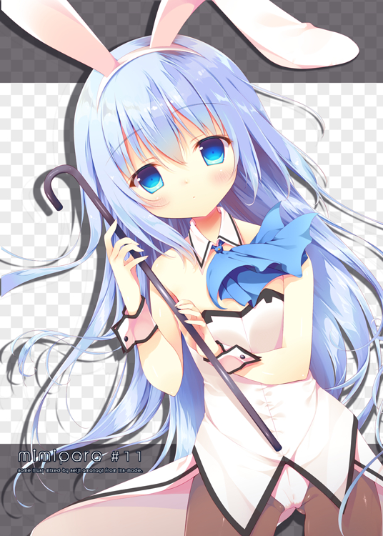 Safebooru - blue eyes blue hair blush dress gochuumon wa usagi desuka? kafuu chino long hair usa ...
