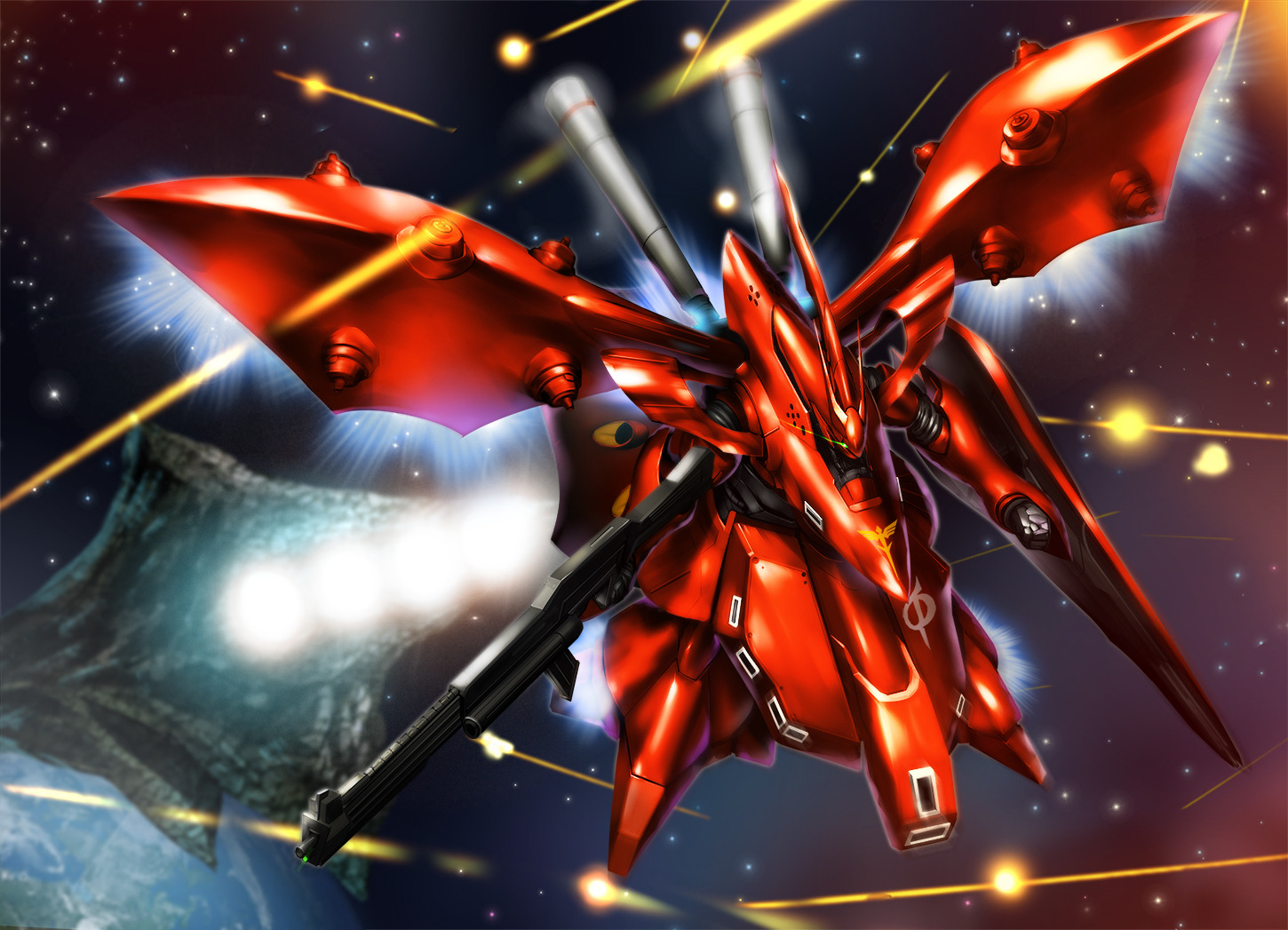 Safebooru - artist request axis (gundam) battle beam rifle char's ...