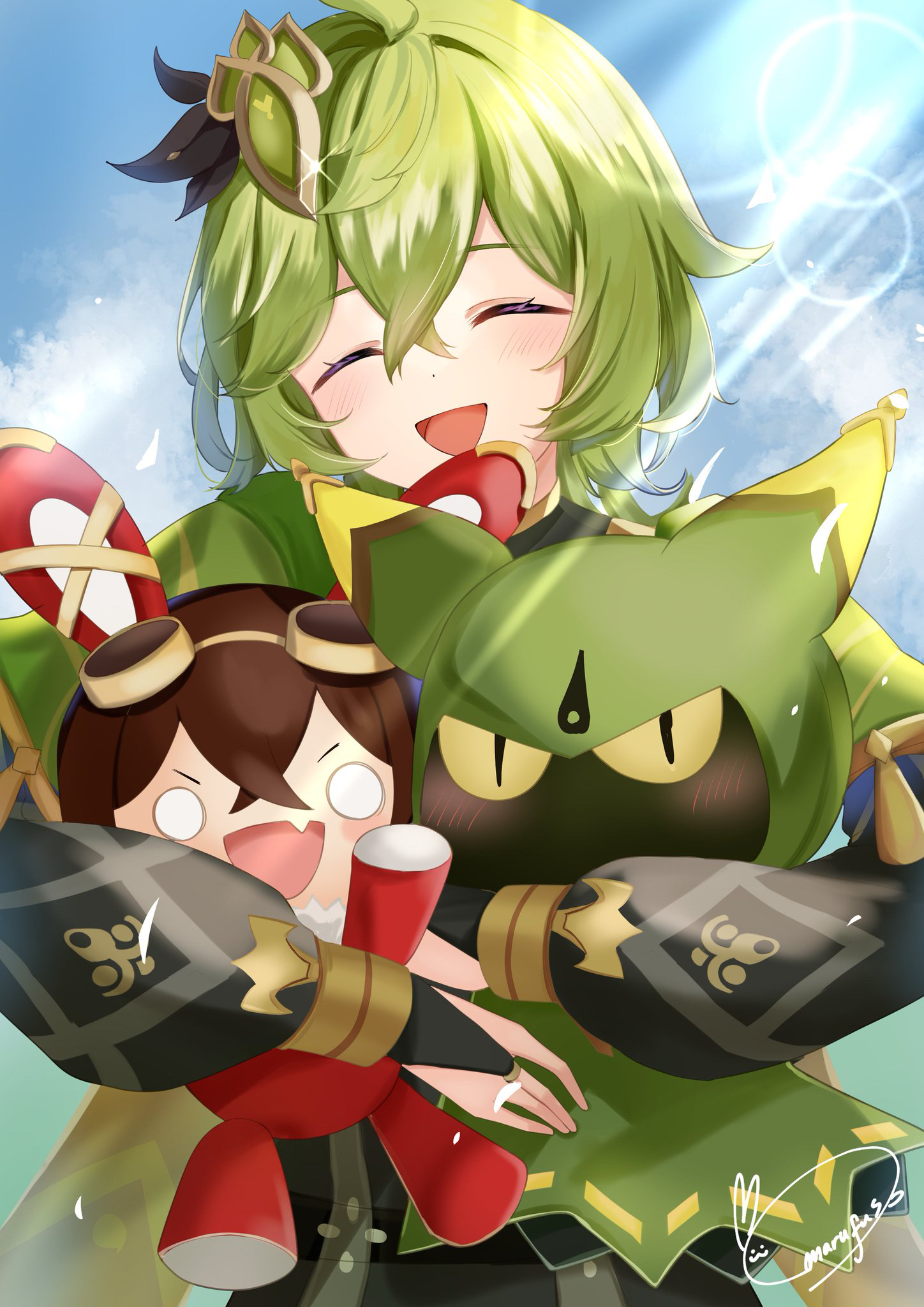 Safebooru - 1girl baron bunny (genshin impact) black dress blush ...