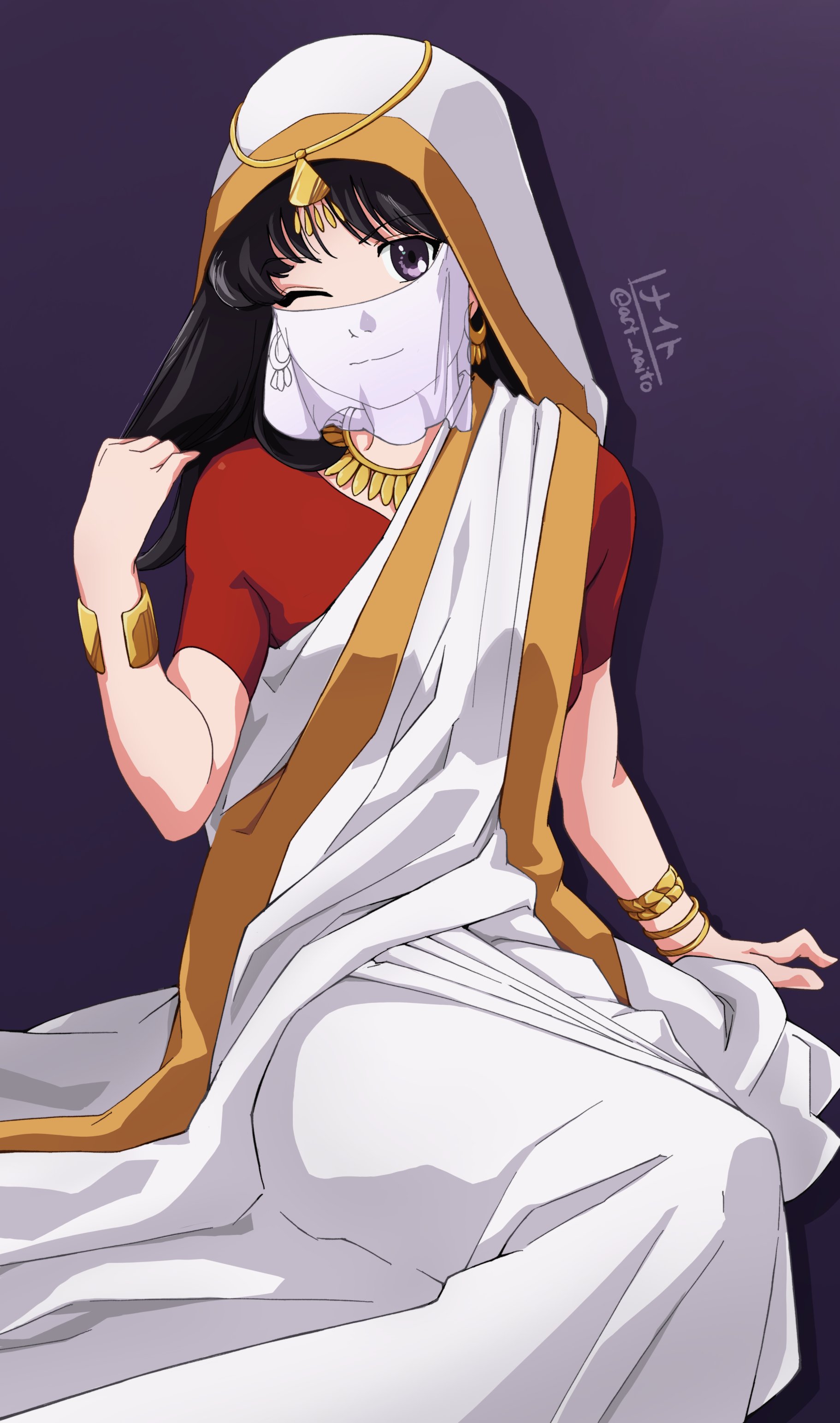 Safebooru - 1girl ;3 absurdres bishoujo senshi sailor moon black hair bracelet gold bracelet ...