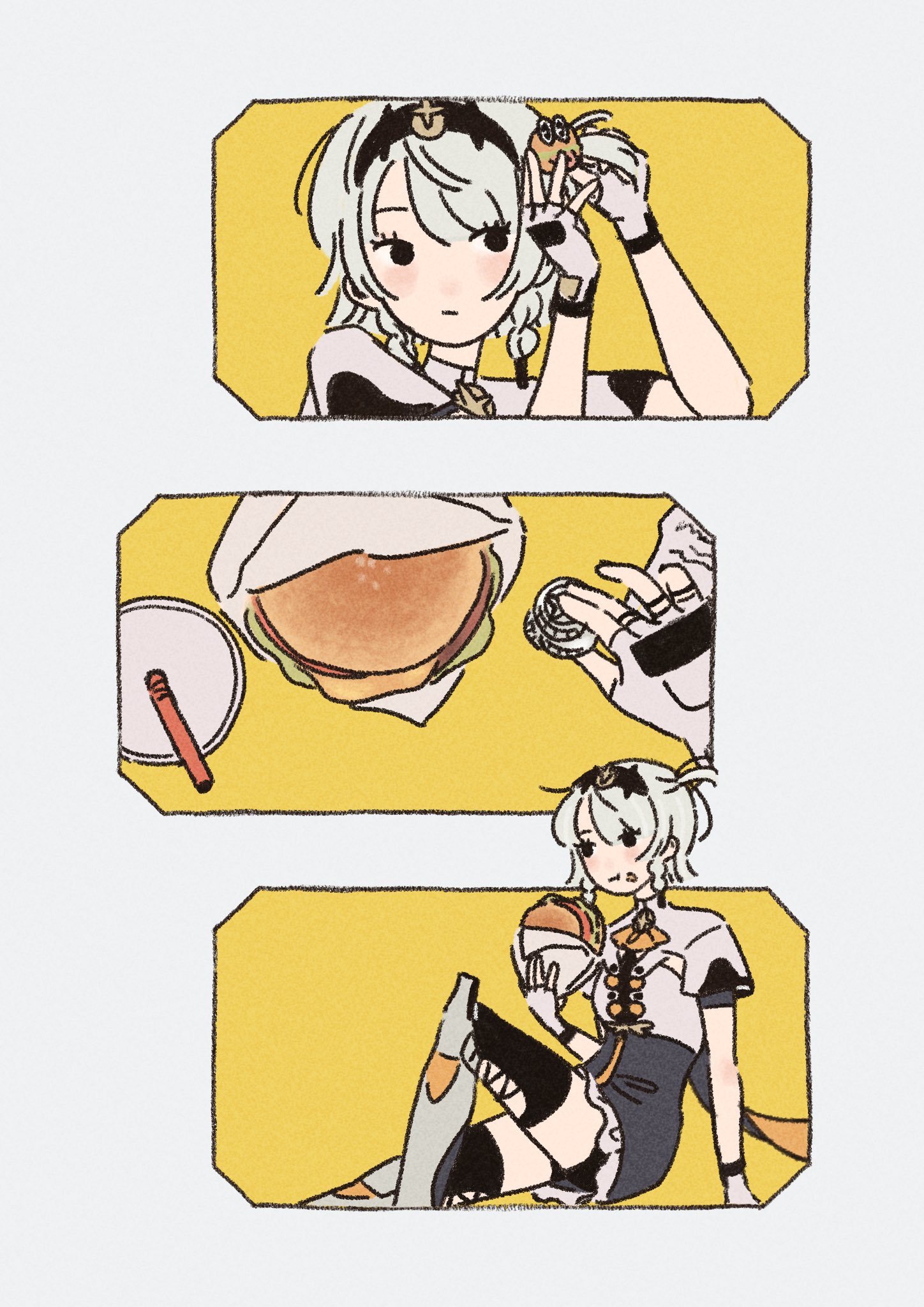 Safebooru - 1girl anby demara anby demara (silver soldier) ascot black eyes black hairband black ...