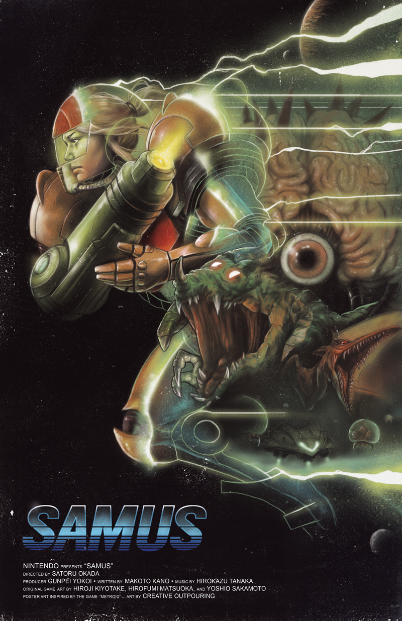 Safebooru - 1girl arm cannon blonde hair brain english text highres ...