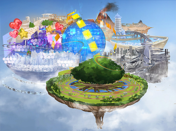 Safebooru - digimon digimon card game digimon liberator floating island ...