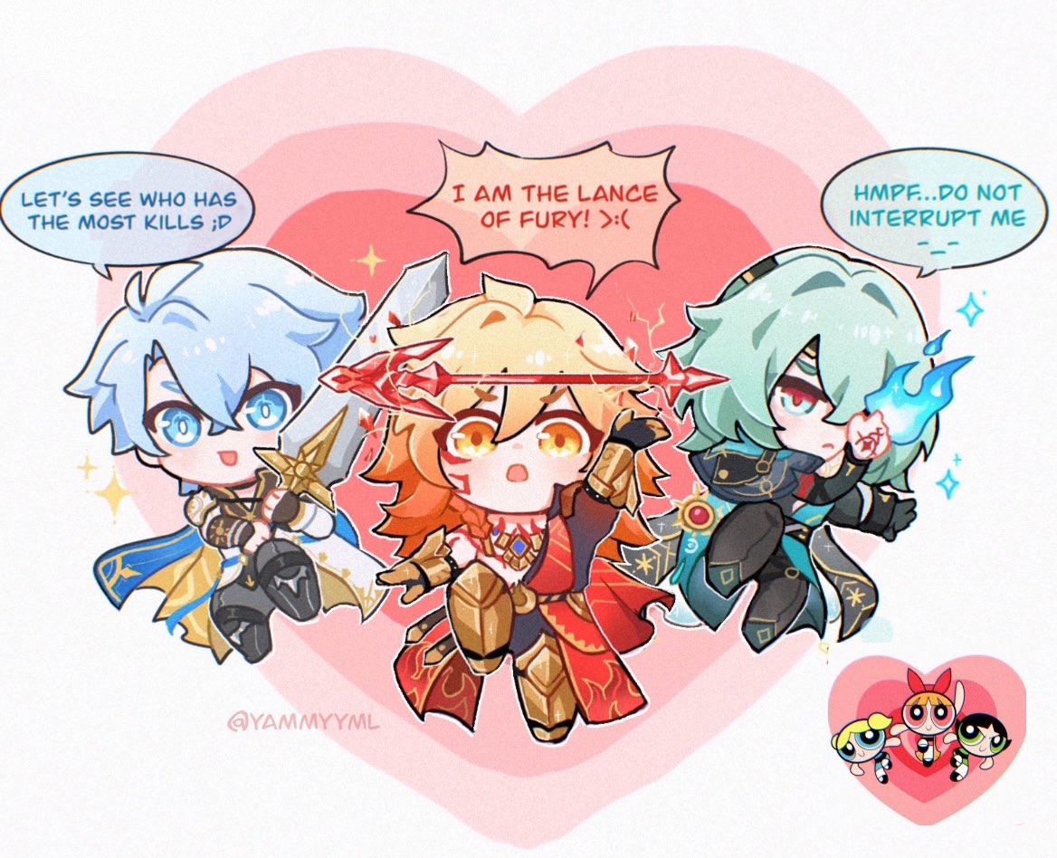 Safebooru - 3boys 3girls anaxa (honkai: star rail) aqua hair armor ...