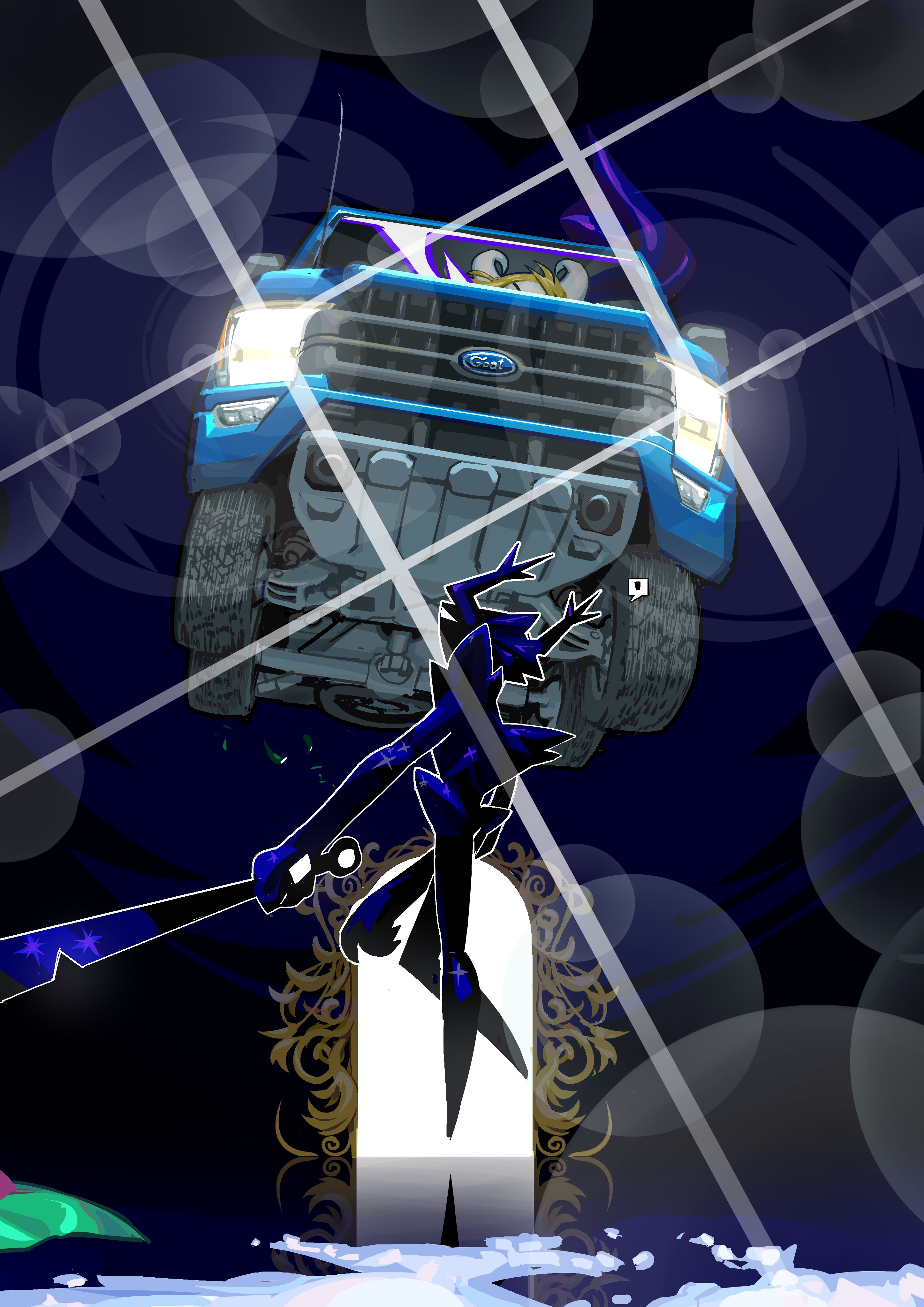 Safebooru - absurdres asgore dreemurr asgore running over dess (meme ...