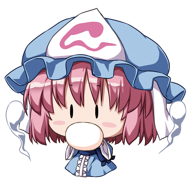 Safebooru - 1girl chibi japanese clothes long sleeves nori tamago pink ...