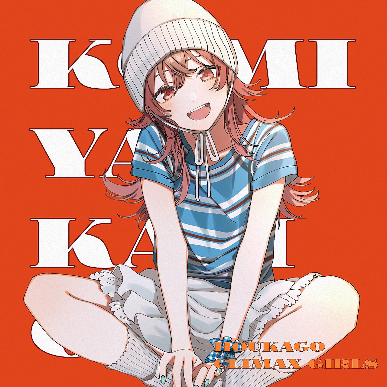 Safebooru - 1girl beanie blush casual character name commentary request ...