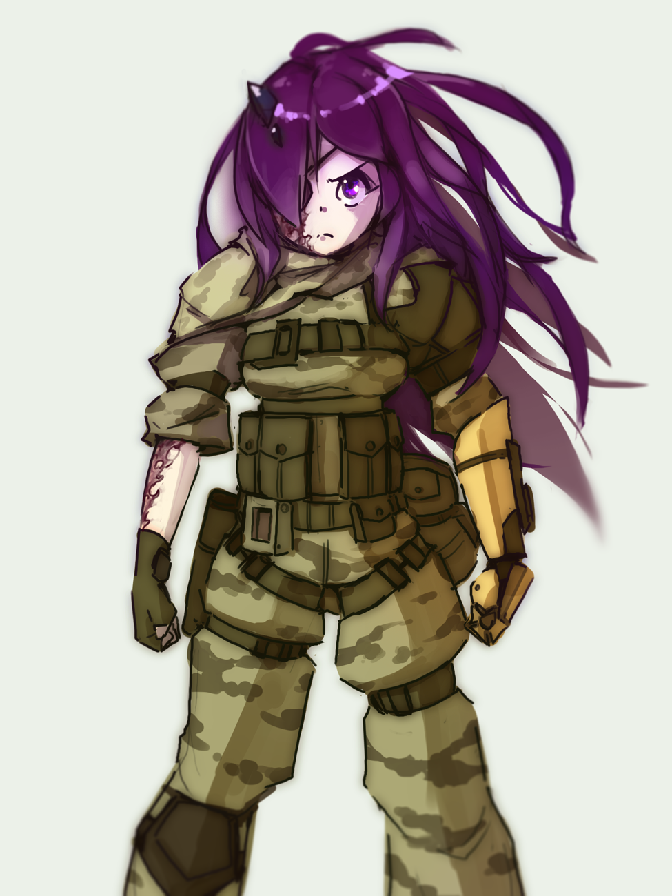 Safebooru - 1girl burn scar ikezawa hanako katawa shoujo metal gear ...