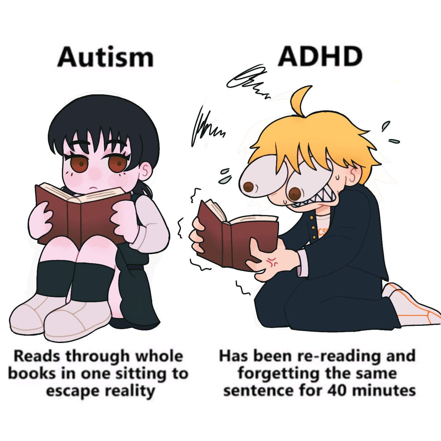 Safebooru - 1boy 1girl ahoge anger vein black dress black hair black ...