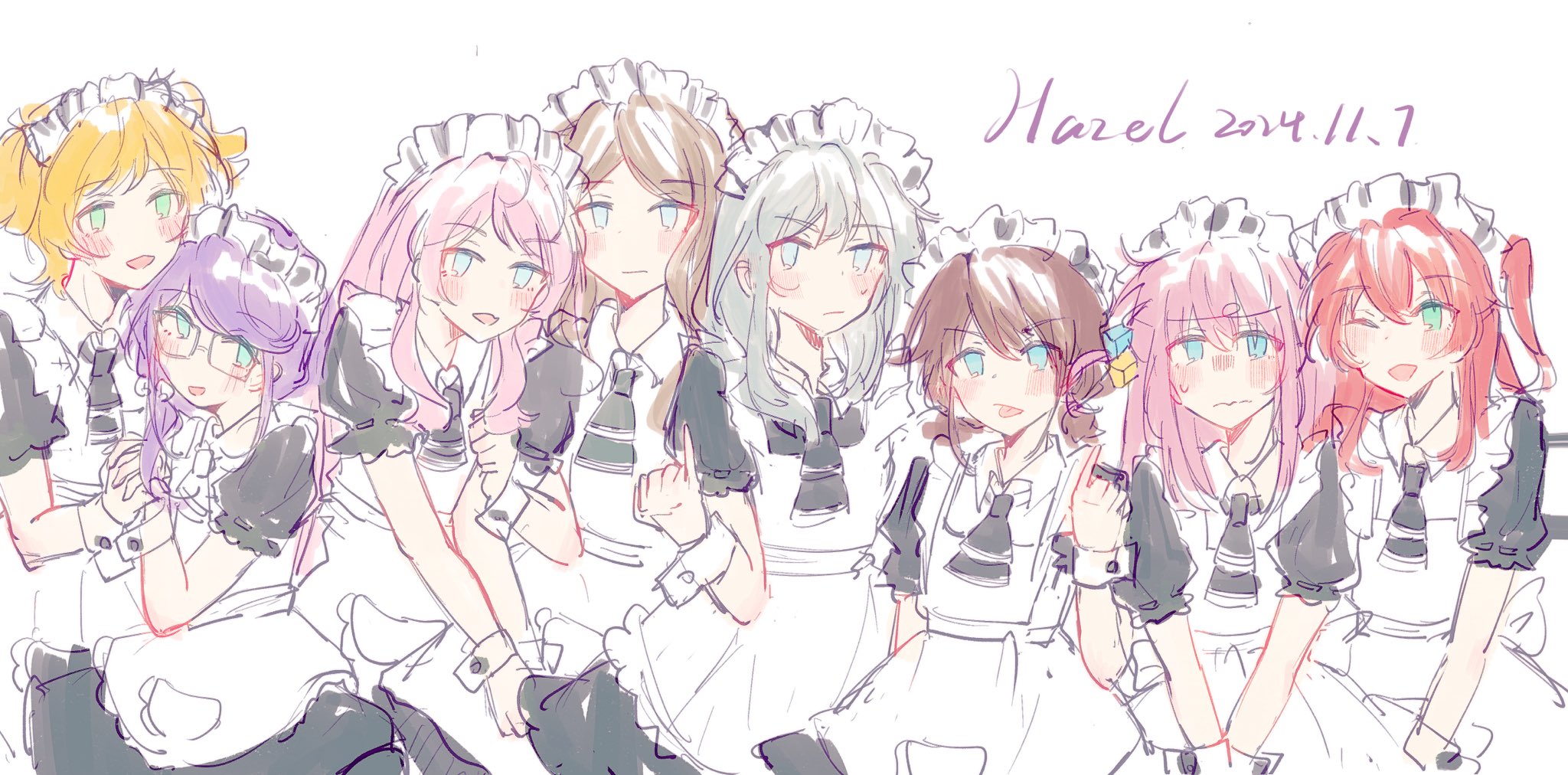 Safebooru - 6+girls bang dream! bang dream! it's mygo!!!!! black dress blonde hair blush bocchi ...