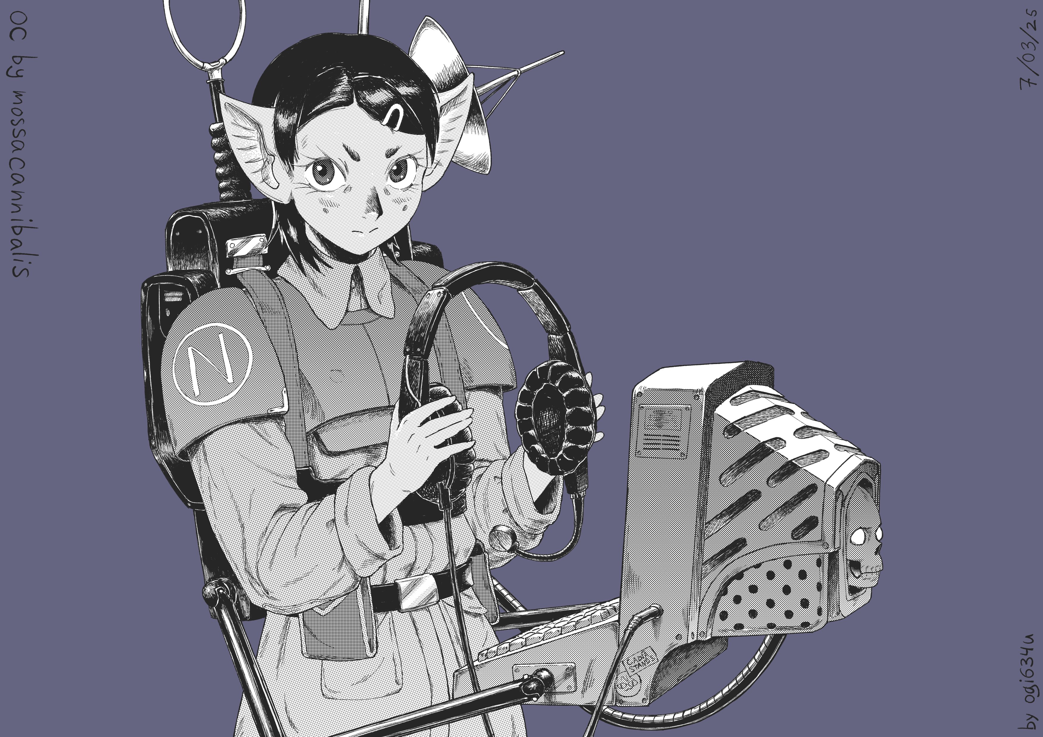 Safebooru - 1girl absurdres ammunition pouch armor artist name astra militarum backpack bag belt ...