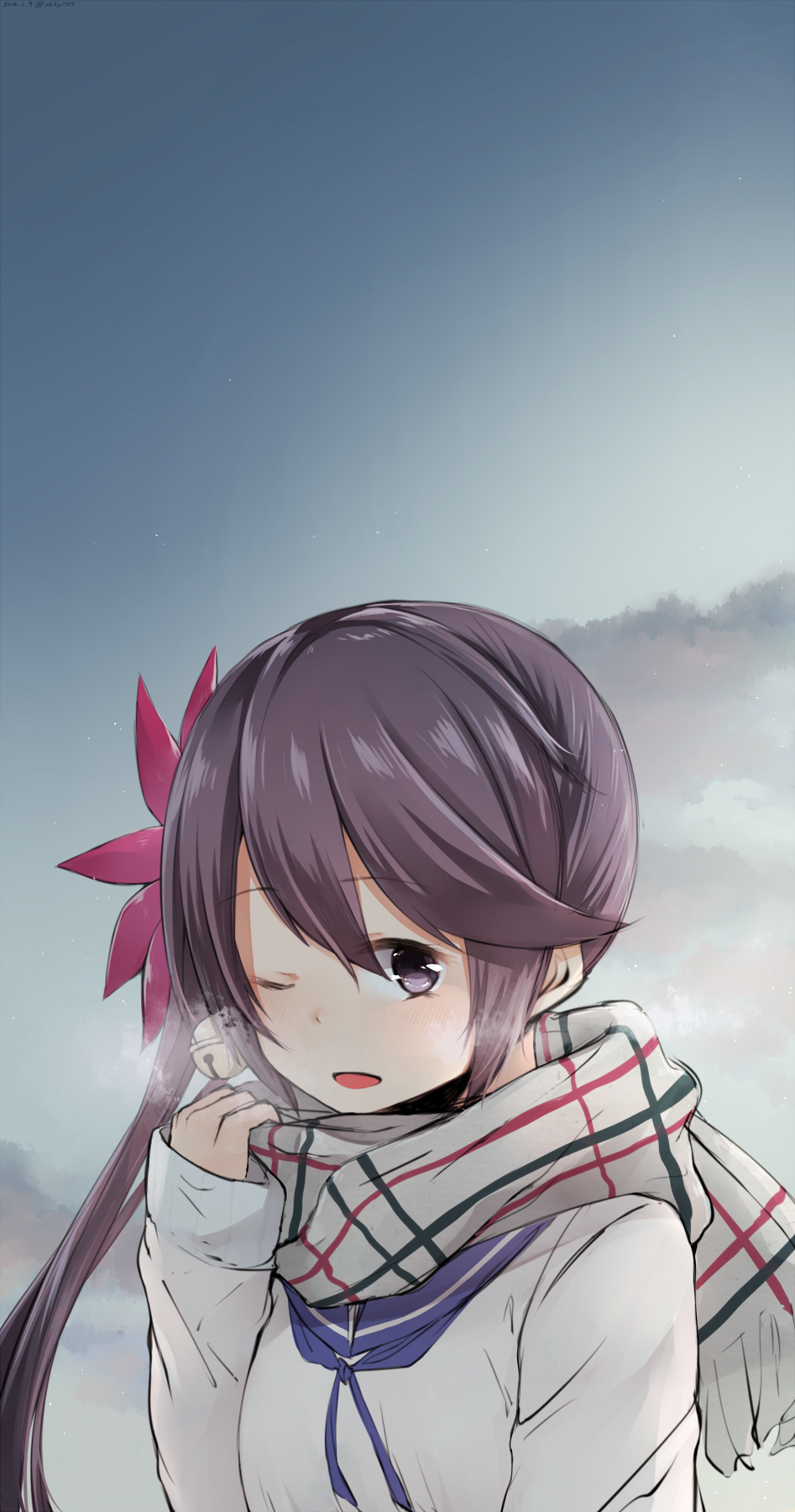 Safebooru - akebono (kantai collection) akky (akimi1127) bell breath ...