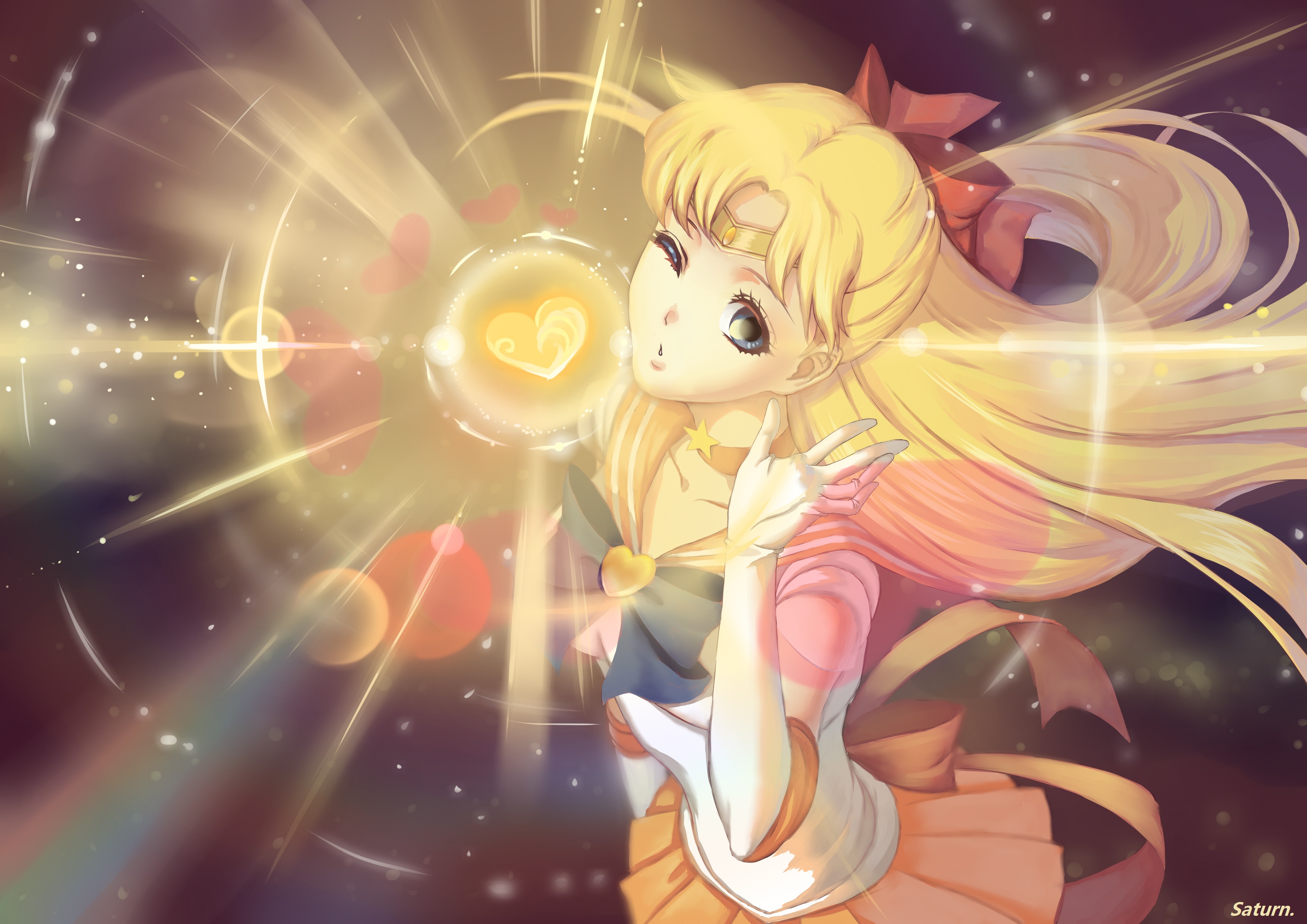 Safebooru - 1girl :o absurdres aino minako bishoujo senshi sailor moon blonde hair blue eyes bow ...