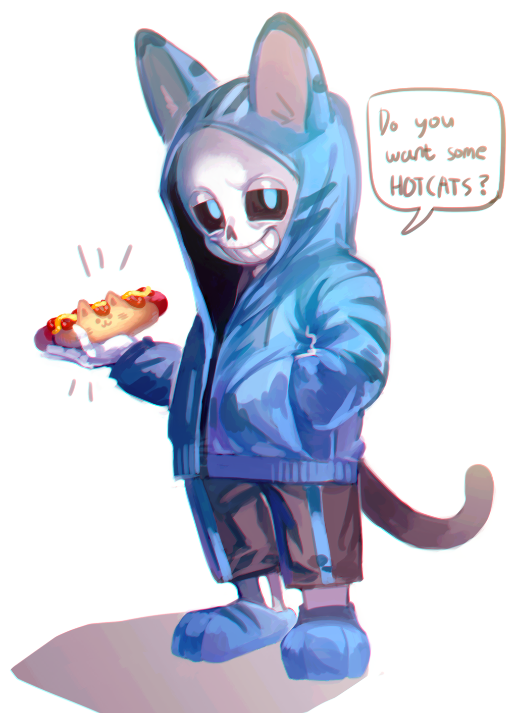 Safebooru - 1boy animal ears black sclera blue eyes cat ears cat tail ...