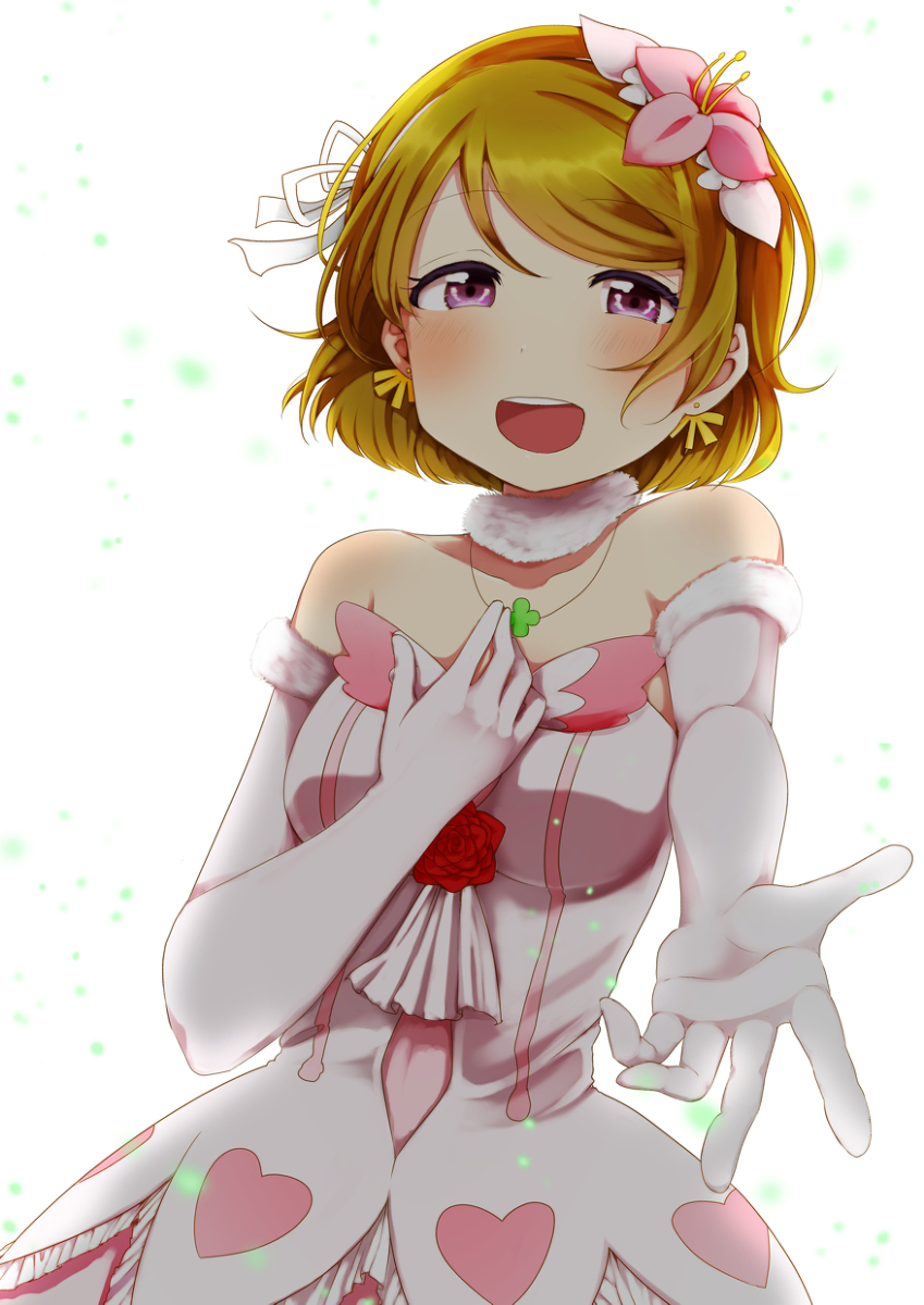 Safebooru - blush brown hair dress gloves koizumi hanayo love live! love live! school idol ...