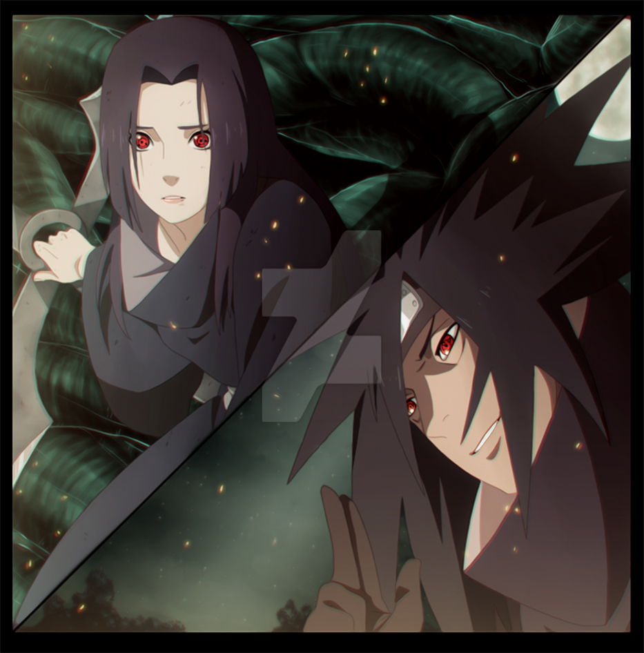 Safebooru - 1boy 1girl female male naruto uchiha madara | 1712026