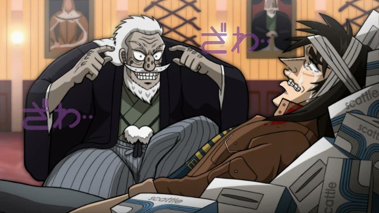 Safebooru - 2boys beard black coat black hair blood brown jacket coat ...