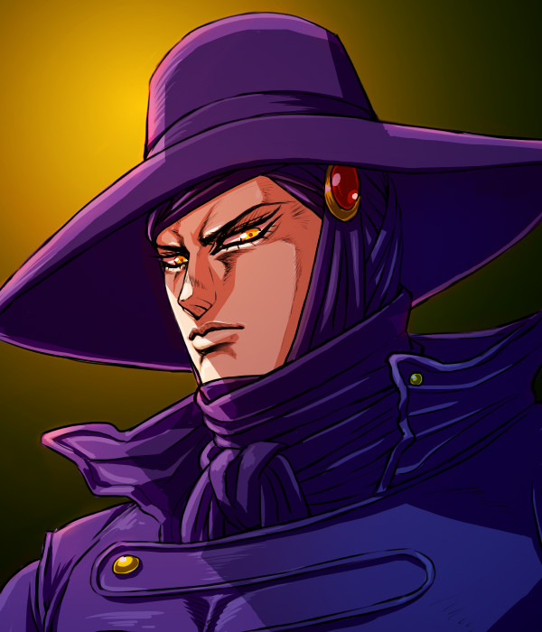 Safebooru - 1boy c-7 (assate) coat from below gradient gradient ...